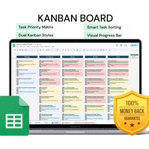 Kanban Board Spreadsheet Task Priority Tracker Employee To Do List Google Sheets Project