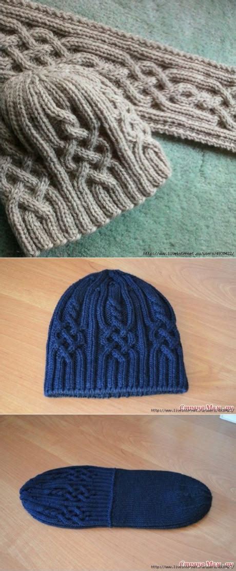 вязание спицами и крючком Узоры для вязаных головных уборов Выкройка шляпы Схемы вязания шапок