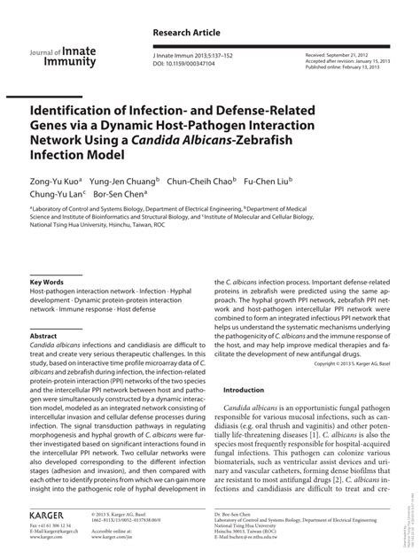 Pdf Identification Of Infection And Defense Related Genes Via A Dynamic Host Pathogen