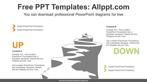 Winding Roads Leading Success Powerpoint Diagram For Free