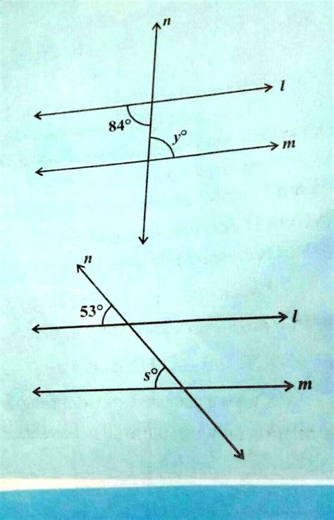 solved find the measure of each angle indicated in each figure where l