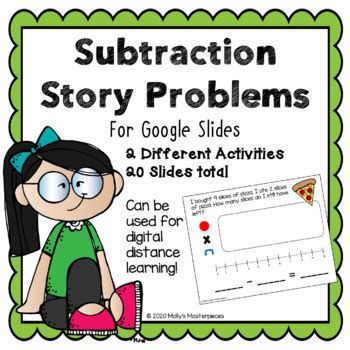 Subtraction Story Problems For Google Slides Digital Distance Learning