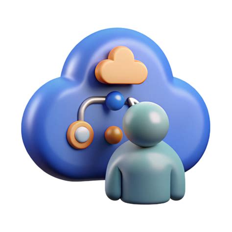Beautiful Classic 3d Illustration Cloud Computing Network Premium