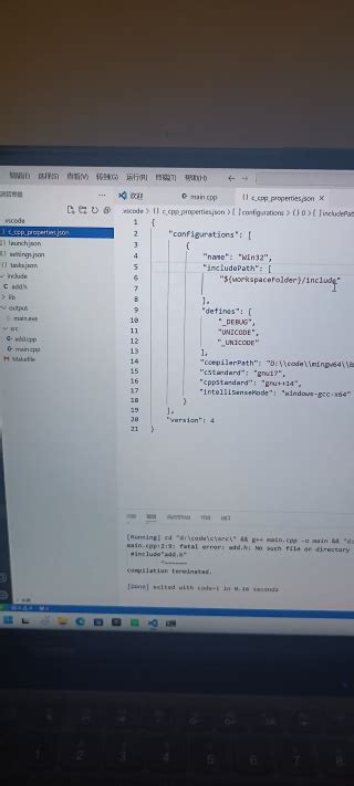 vscode中c 配置了includepath，但运行找不到头文件 编程语言 csdn问答
