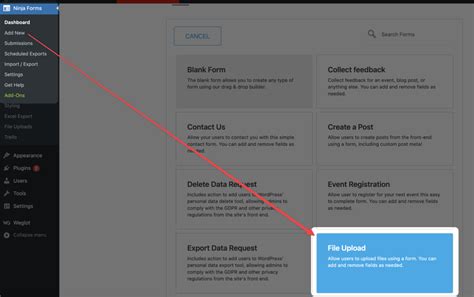 our top tutorials on the file uploads add on ninja forms