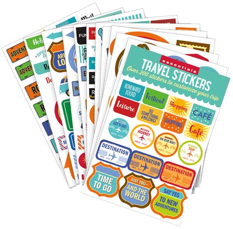Suitcase Stickers Printable