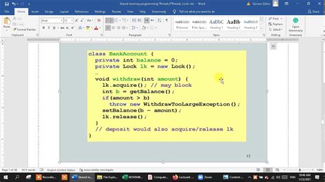 lecture 30 shared memory programming multithreads pthreads locks and semaphores youtube