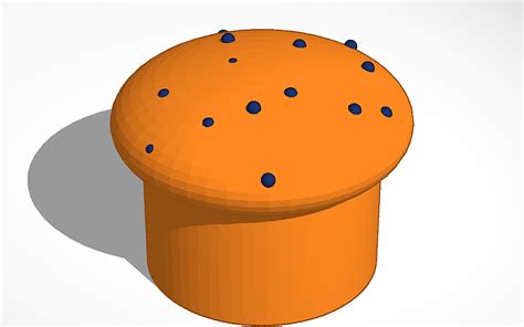 3d Design Blueberry Muffin Tinkercad