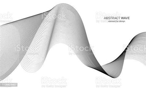 디자인에 대 한 추상 웨이브 요소입니다 디지털 주파수 트랙 이퀄라이저 양식에 일치 시키는 라인 아트 배경입니다 벡터 일러스트입니다 혼합 도구를 사용 하 여 만든 선과