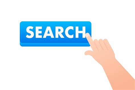 Search Button And Click Search Bar For Browser Vector Stock