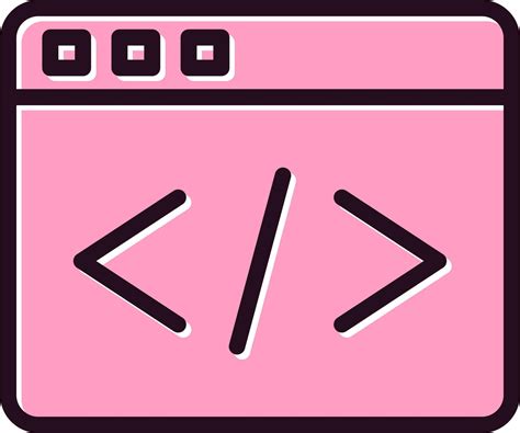 Web Coding Vector Icon 21121047 Vector Art At Vecteezy