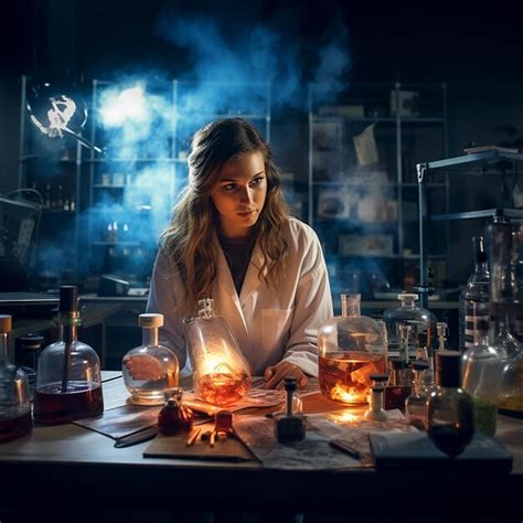 Premium Photo Scientist Conducting Experiment