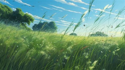 Spring Meadow Wind Blowing Powerpoint Background For Free Download Slidesdocs