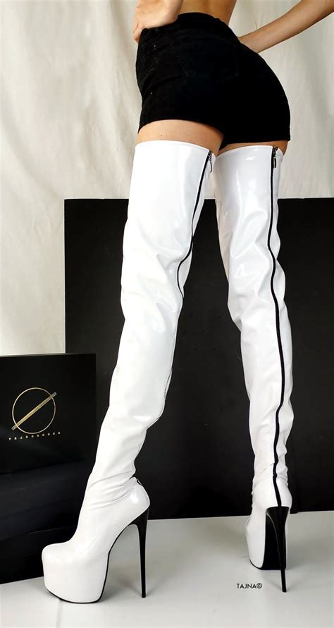 High Heel Platform Very Long Thigh High Boots Can Be Produced In Thicker Heels If You Request