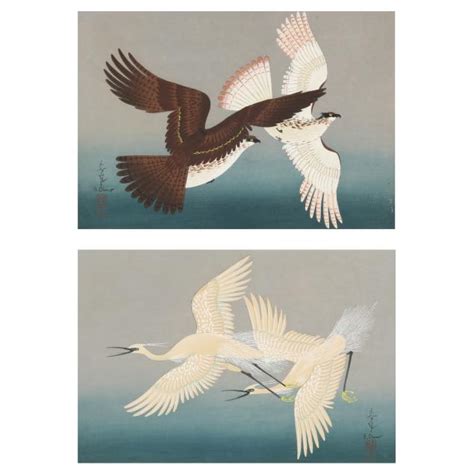 Ohno Bakufu Japanese 1888 1976 Two Woodblock Prints Lot 6066