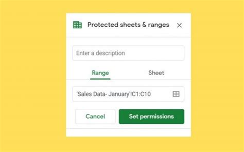 How To Protect A Range Of Cells In Google Sheets Sheetaki