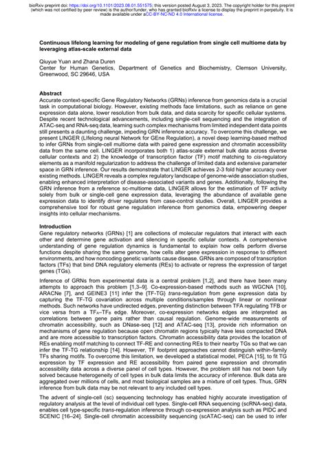 Pdf Continuous Lifelong Learning For Modeling Of Gene Regulation From