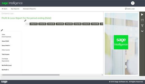 learn how to edit standard reports in sage intelligence for your sage