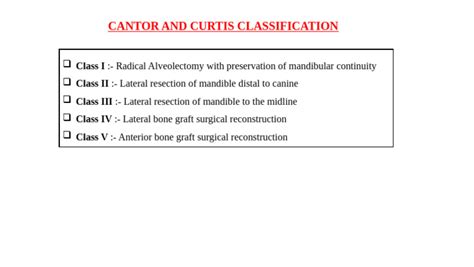 Cantor And Curtis Classification Pdf