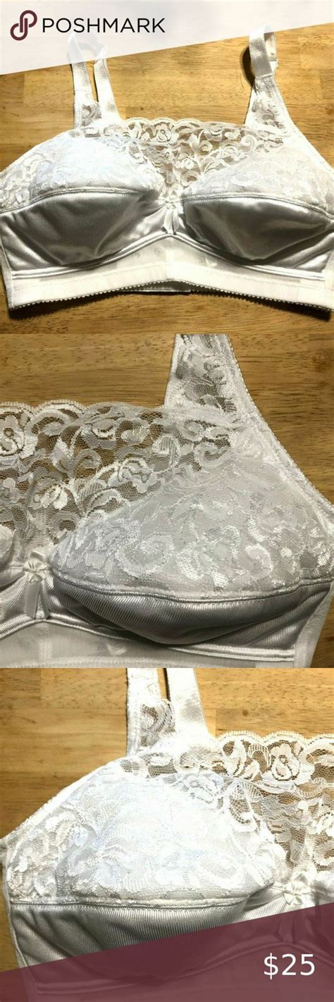 Mastectomy Bra Jodee Balanced Fit White With Lace 34d Brand New