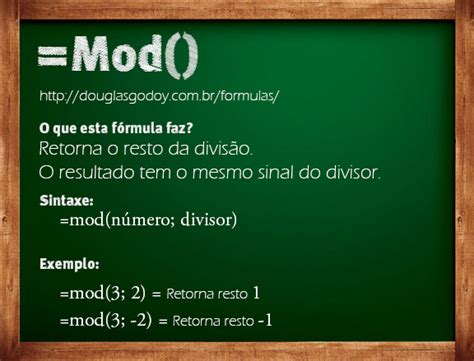 Mod Fórmula Excel Douglas Godoy Douglas Godoy