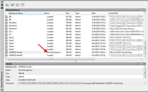 Xref File Sharing Error Autodesk Community