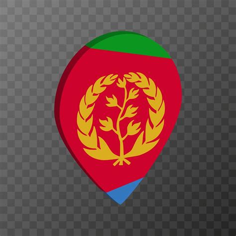 Map Pointer With Eritrea Flag Vector Illustration Vector Art At Vecteezy