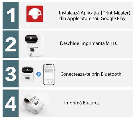 Imprimanta Etichete Termica Portabila Cu Bluetooth Si Modul Usb Inclus Phomemo M110 Neagra Emag Ro