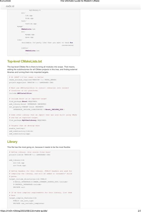 The Ultimate Guide To Modern CMake