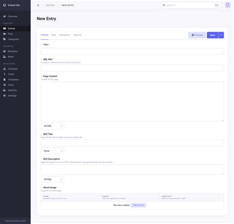 Create Expressionengine Documentation