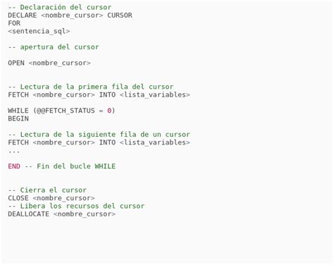 Cursor Sql Codepad
