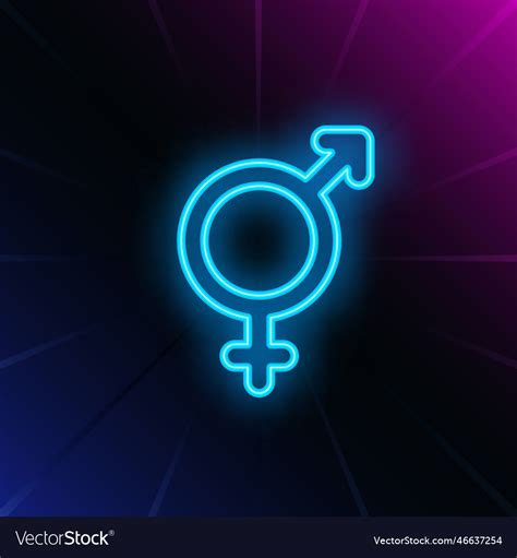 Heterosexuality Neon Sign Royalty Free Vector Image