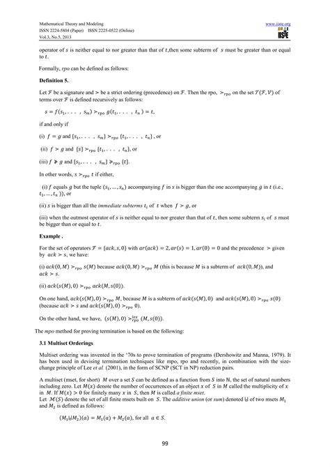 Multiset Path Orderings And Their Application To Termination Of Term Rewriting Systems Pdf