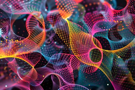 Innovative Wave Shape Design Featuring Unique Curves And Dynamic Flow Stock Illustration