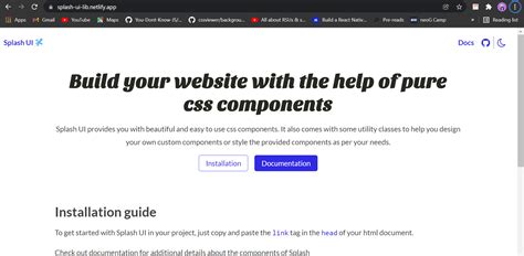 Github Scjuly19splash Ui A Pure Css Based Component Library Made