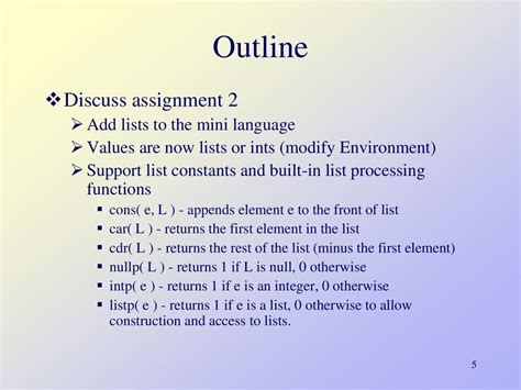 mini language interpreter programming languages cs 550 ppt download