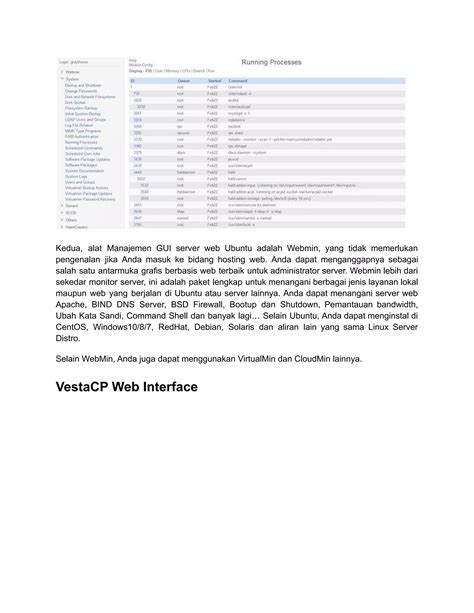 8 Panel Manajemen Web Gui Server Linux Ubuntu Terbaik Gratis
