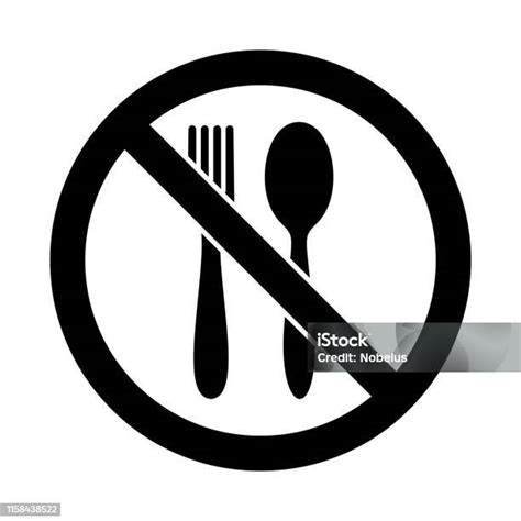 음식 아이콘이 없습니다 금지 된 먹는 아이콘 저녁 식사 벡터 기호가 없습니다 금지 된 먹는 벡터 아이콘 경고 주의 주의 제한 플랫 기호 디자인 아이콘을 먹지 마십시오 아침