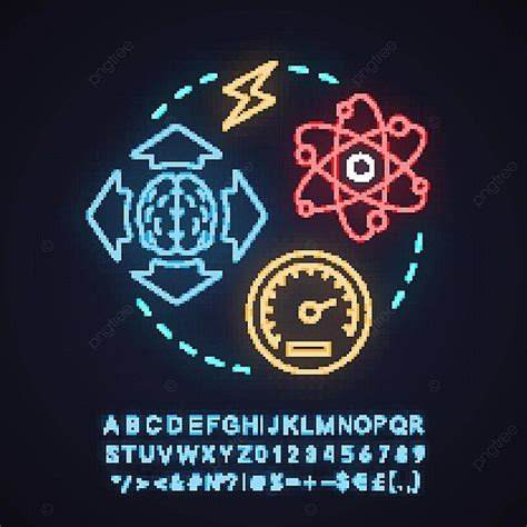 Brainstorming Neon Light Concept Icon Web Constructor Icon Vector Web