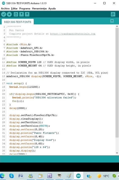 NODEMCU ESP ESP E ESCRIBIR TEXTO GRAFICOS DISPLAY SSD