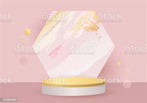 3d 배경 제품은 기하학적 플랫폼으로 연단 장면을 표시합니다 배경 3d 렌더링 연단 스탠드 디스플레이 화장품 3d 배경 강단에