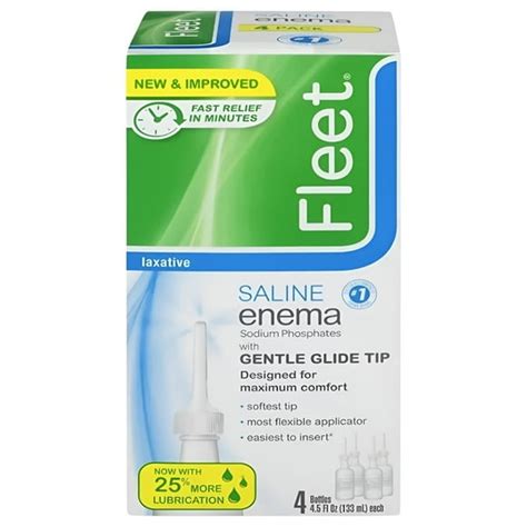 Fleet Saline Enema In Laxatives