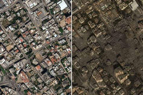 Gaza Before And After Satellite Photos Show Devastation Of Israeli
