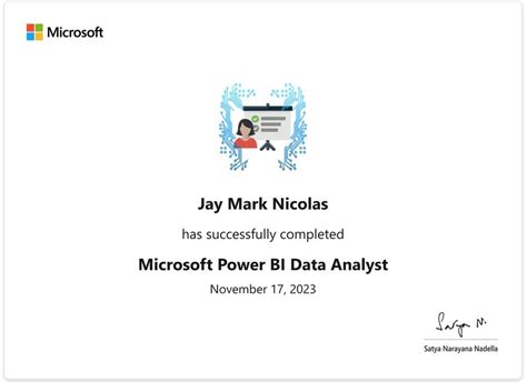 Powerbi Dataanalyst Microsoftcertified Jay Mark Nicolas