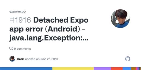 Detached Expo App Error Android Javalangexception Could Not Load