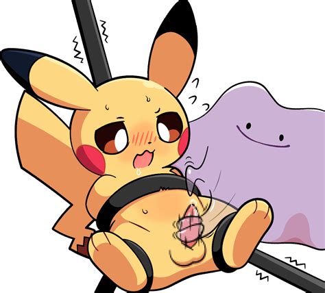 Rule 34 Balls Blush Bodily Fluids Bound Censored Ditto Pokemon Drooling Duo Erection Feral