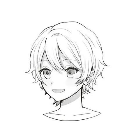 Cute Smile Drawing Anime