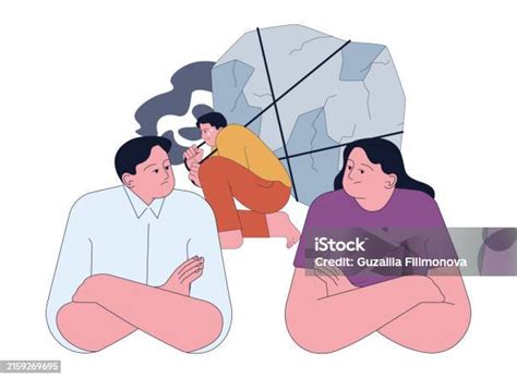 다른 사람을 실망시킬까 봐 두려워한다 과도한 스트레스 지친 캐릭터 운반 감각 지각에 대한 스톡 벡터 아트 및 기타 이미지 감각 지각 걱정하는 공연 Istock