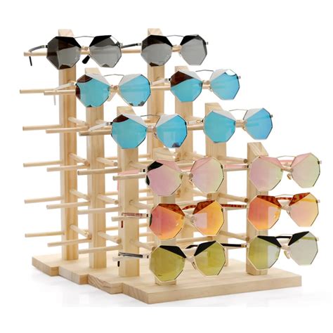 Durable Wooden Sunglasses Eye Glasses Display Rack Stand Holder Organizer 3456 Layers In Diy