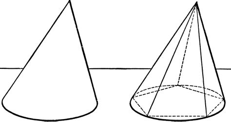 Cone Math Shape Vintage Illustration 13710448 Vector Art At Vecteezy